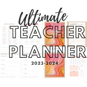 Academic Year 2023-2024 Digital Teacher Planner (goodnotes, iPad ...