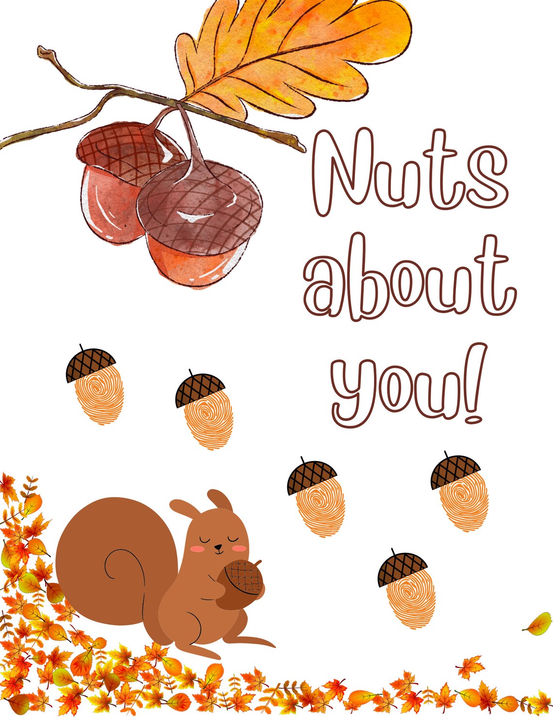 Fall Fingerprint Craft Bundle - Etsy