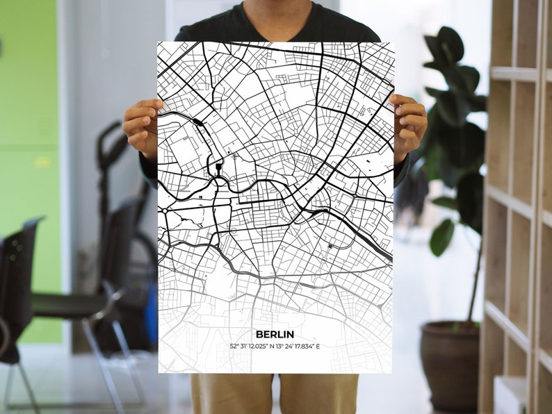 City Map Berlin - Digital Download - Artwork "made in Germany" - Gift ...