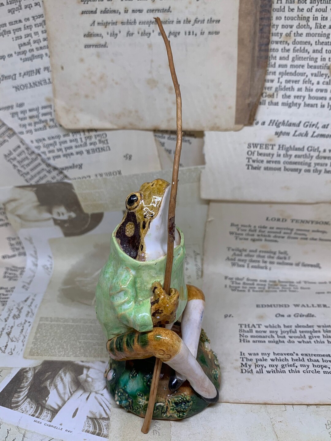 Mr Jeremy Fisher Frog Ceramic Art Frog Figurine - Etsy