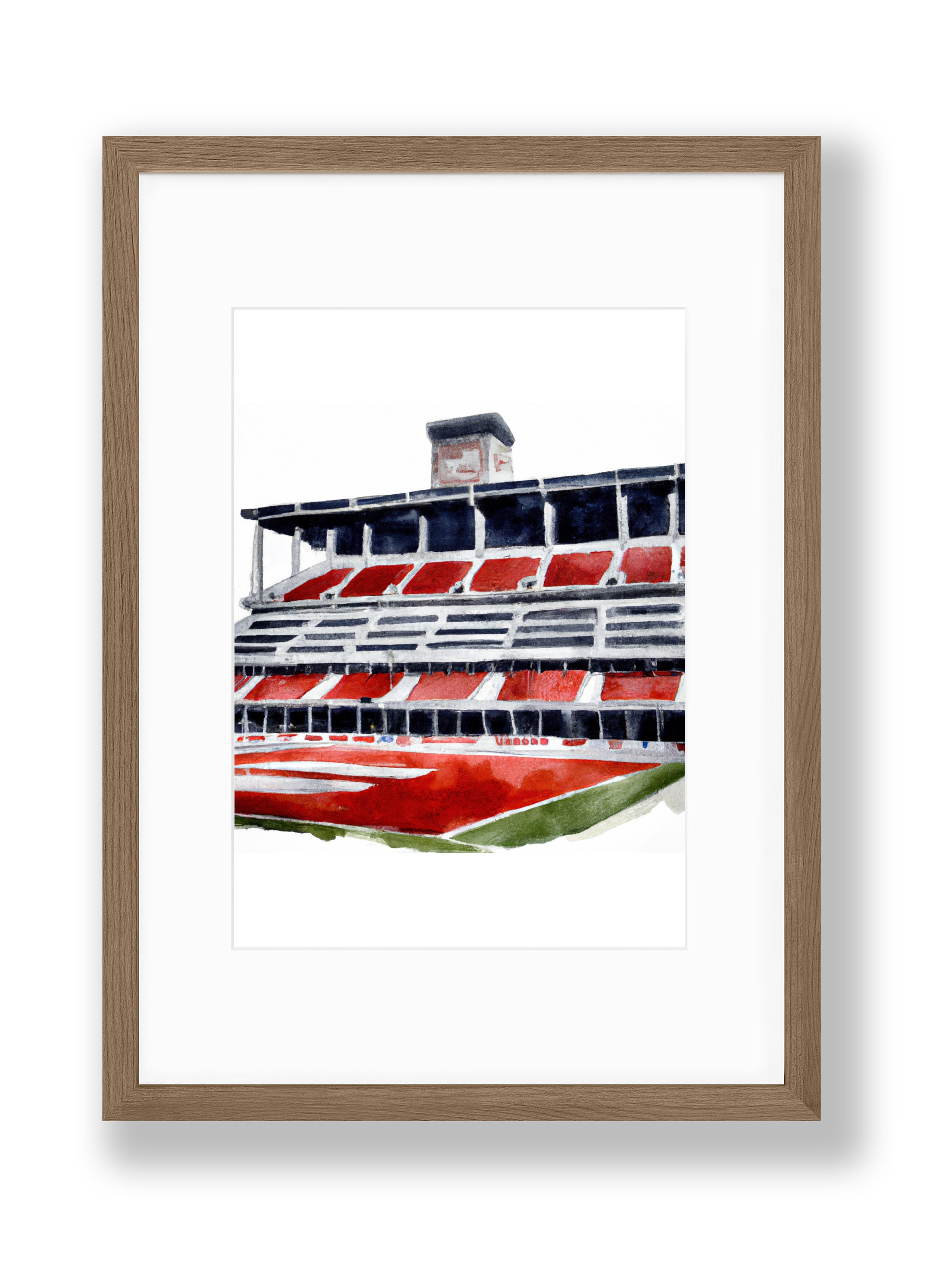 Bulldogs - 3 PK BUNDLE Sanford Stadium Watercolor Art Print, Original ...