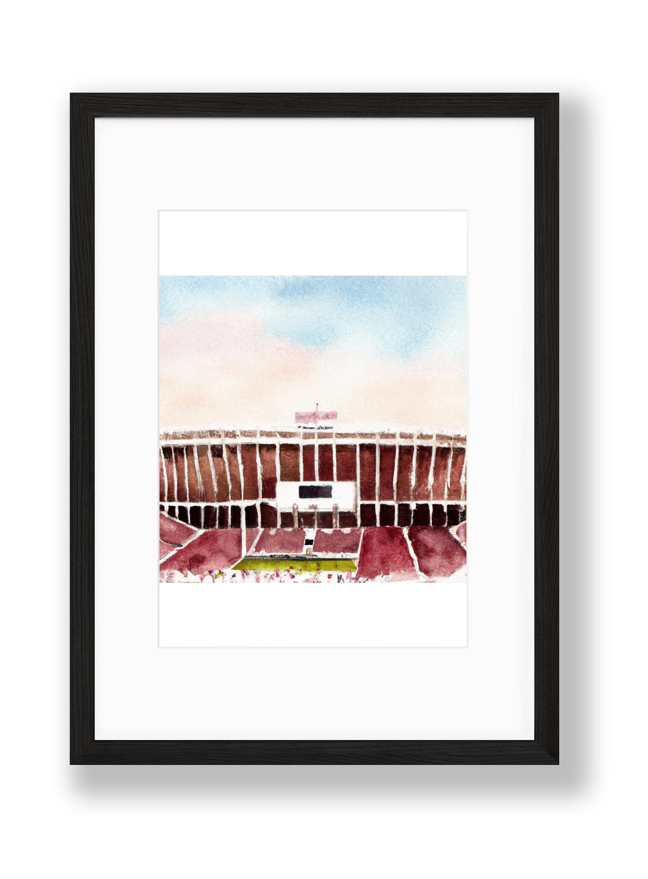 Gamecocks - Williams-brice Stadium Watercolor Art Print, Original ...