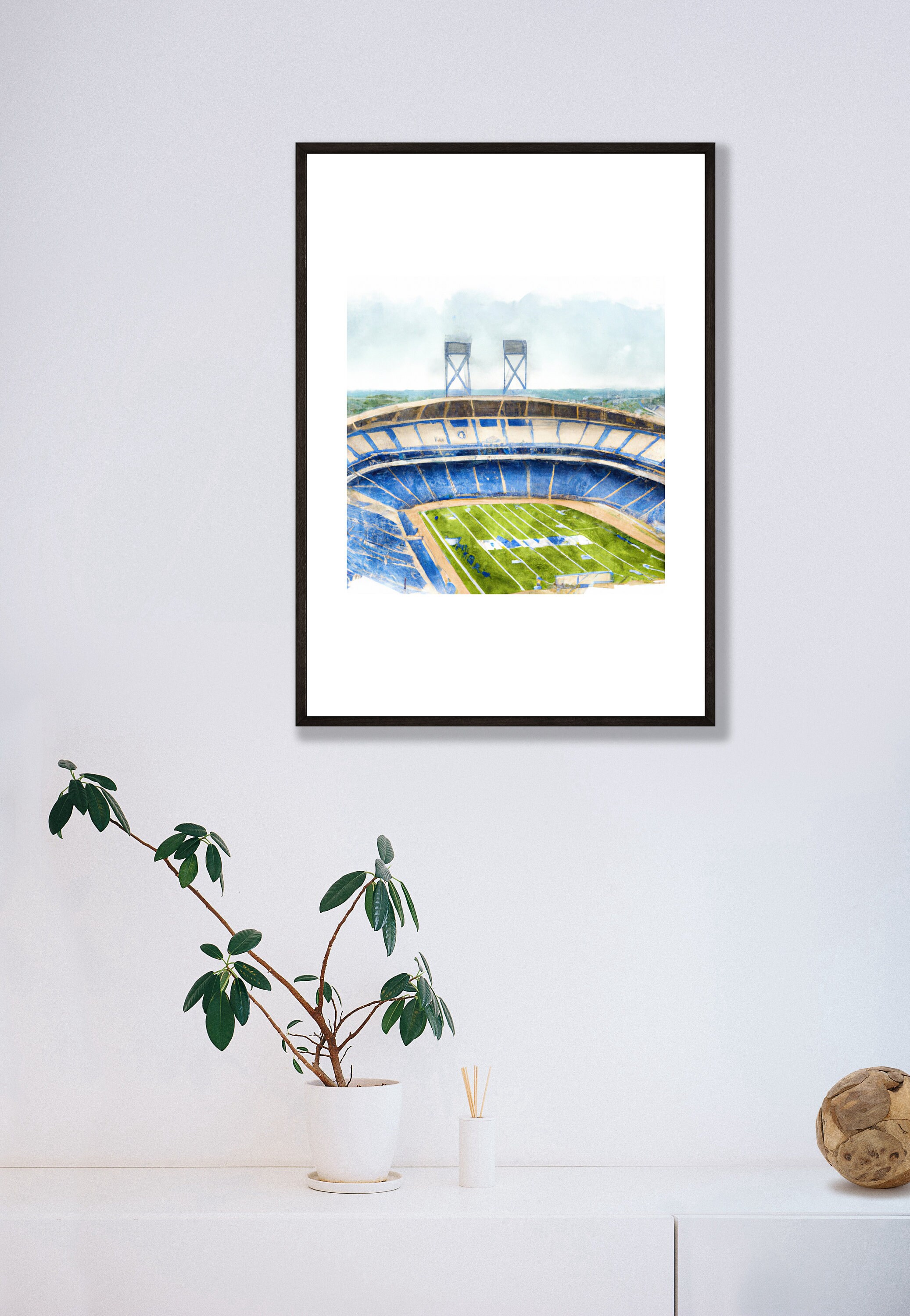 Wildcats - Kroger Field Watercolor Art Print, Original Digital ...