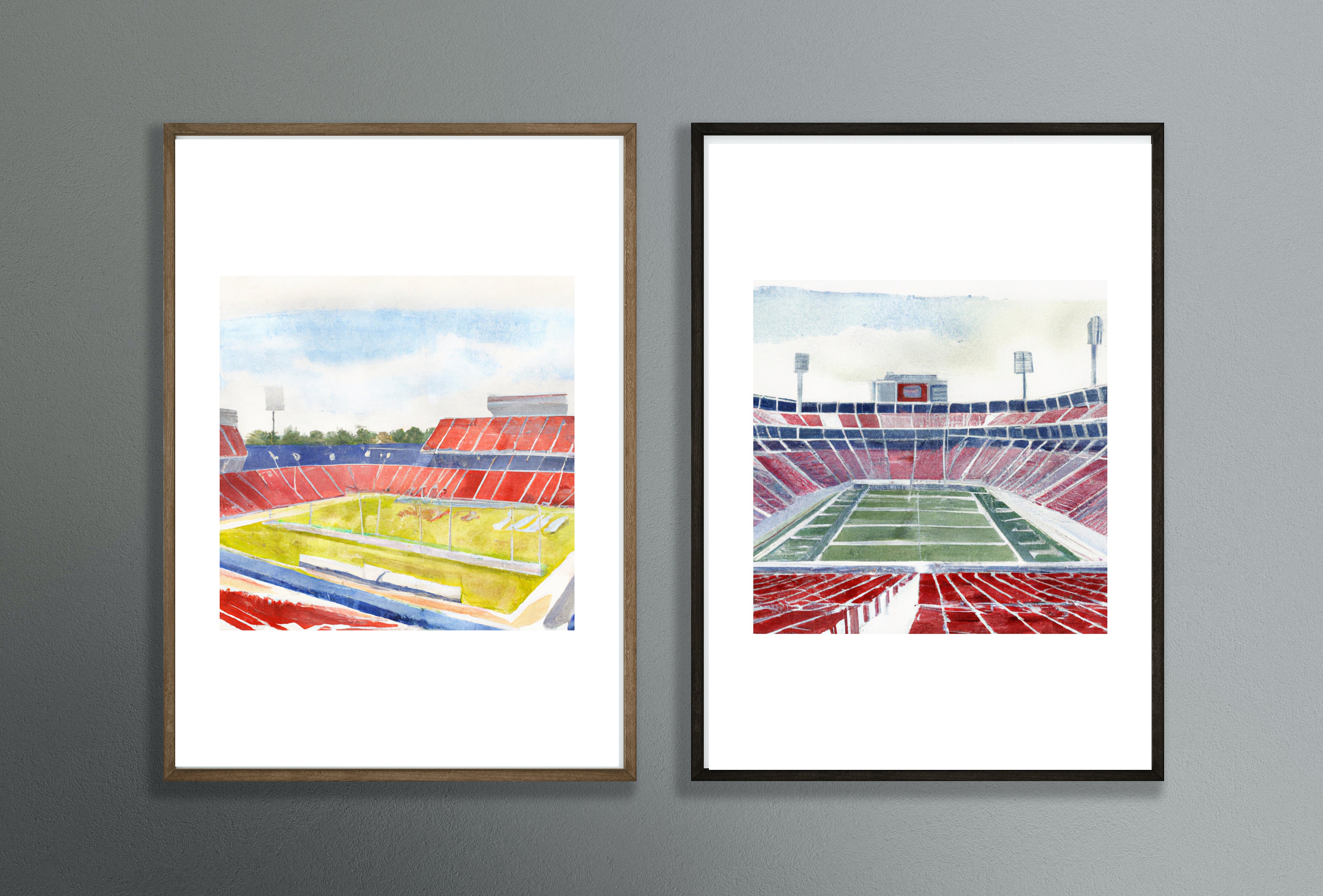 Ole Miss - Vaught Hemingway Watercolor Art Print, Original Digital ...