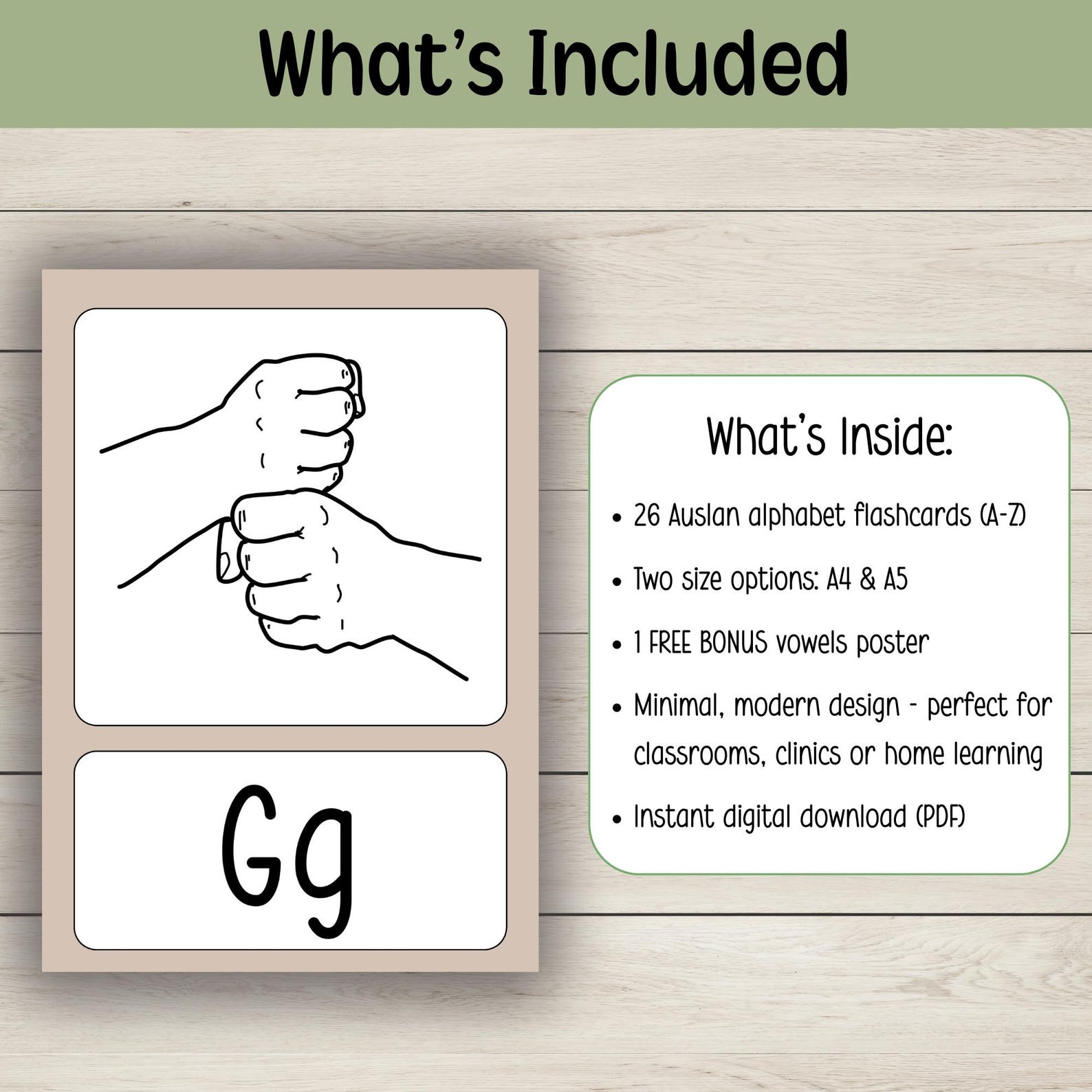 Auslan Alphabet Flashcards Auslan Alphabet Posters Sign Language ...