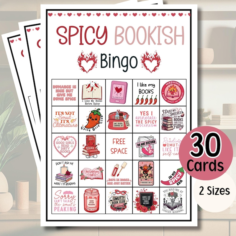 Literary Bingo Cards - Etsy
