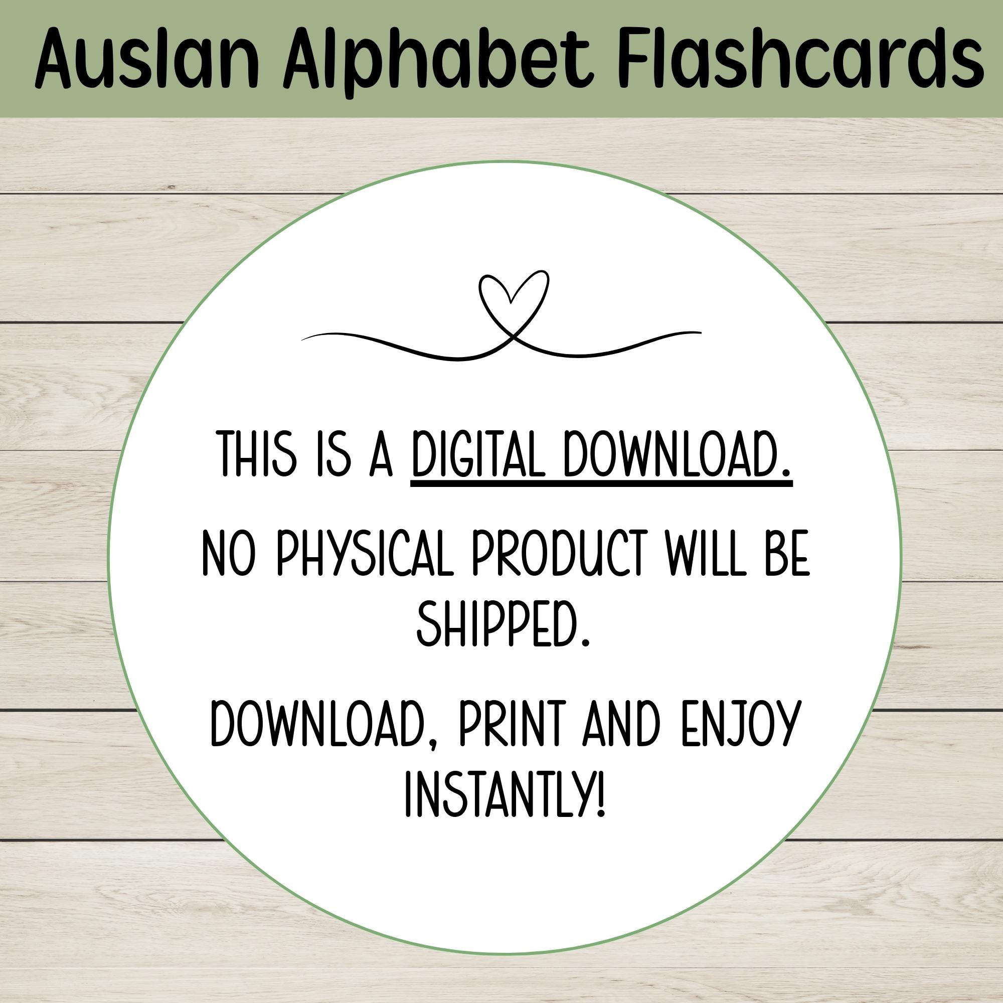 Auslan Alphabet Flashcards Auslan Alphabet Posters Sign Language ...