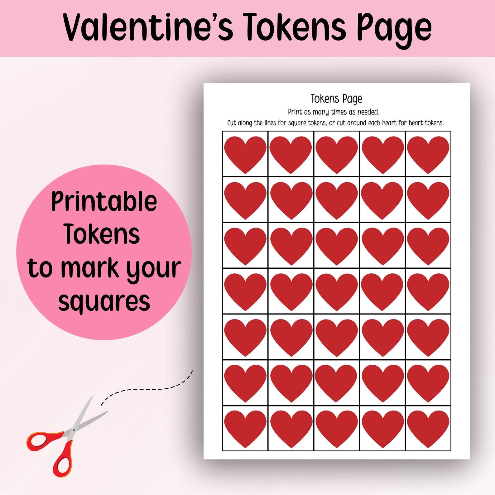 Valentines Day Bingo Cards Printable Classroom Valentines Activity Kids ...