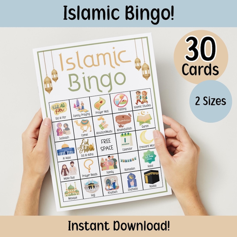 Islamic Game Card - Etsy UK