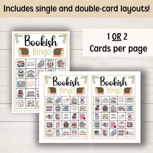 Bookish Bingo Printable Game Booktok Reading Party Bingo Bookish Games ...