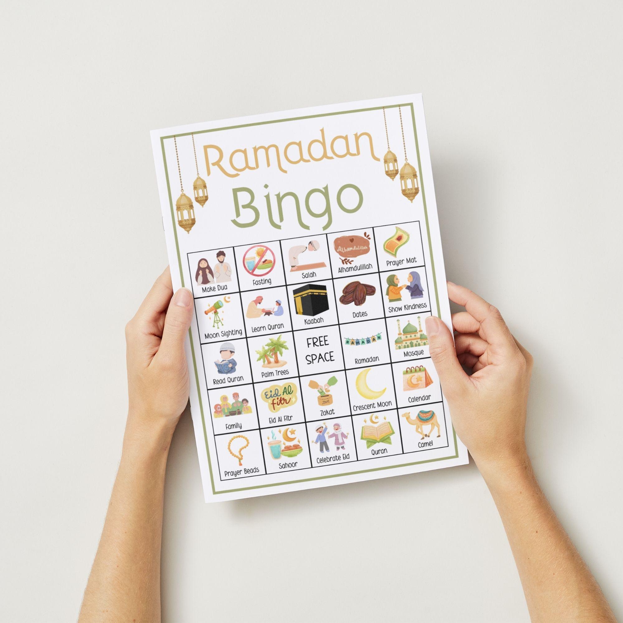 Ramadan Bingo Cards Printable Homeschool Ramadan Activity Kids and ...