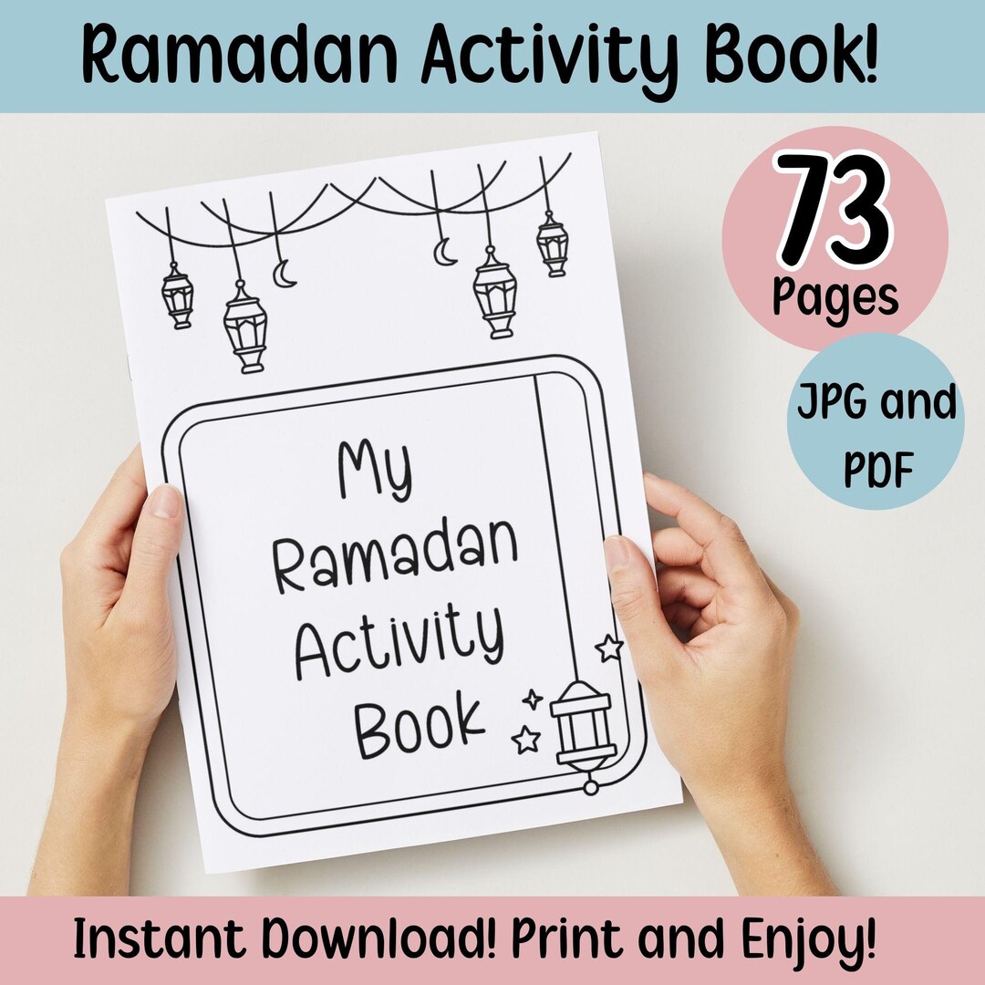 Ramadan Activity Book for Kids Ramadan Games 2025 Printable Islamic ...