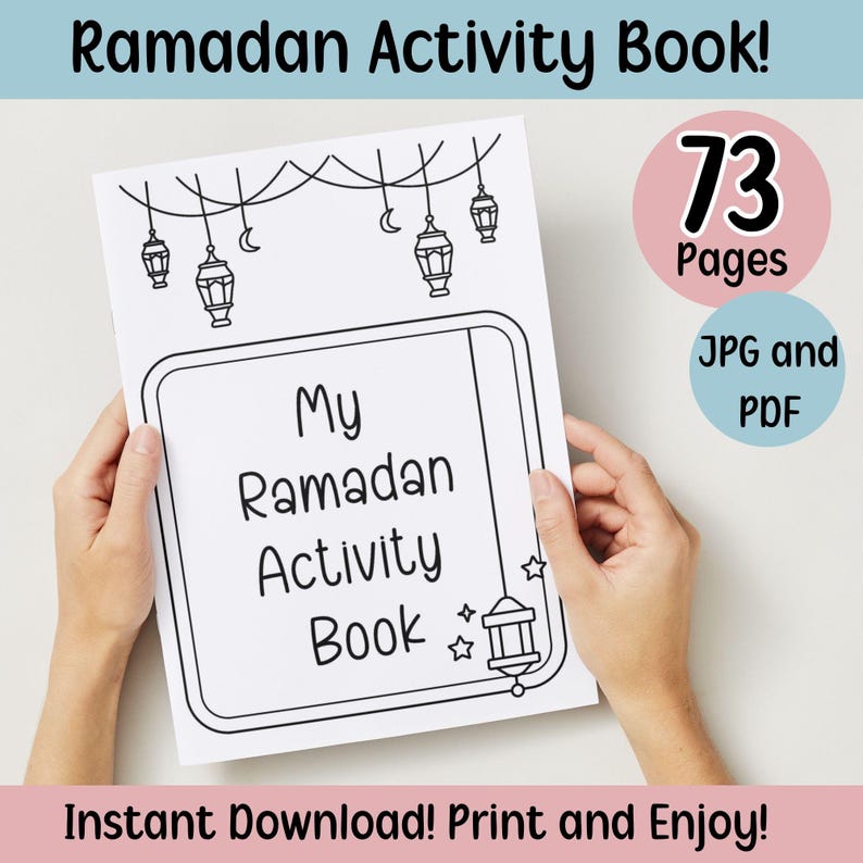 Ramadan Activity Book for Kids Ramadan Games 2025 Printable Islamic ...