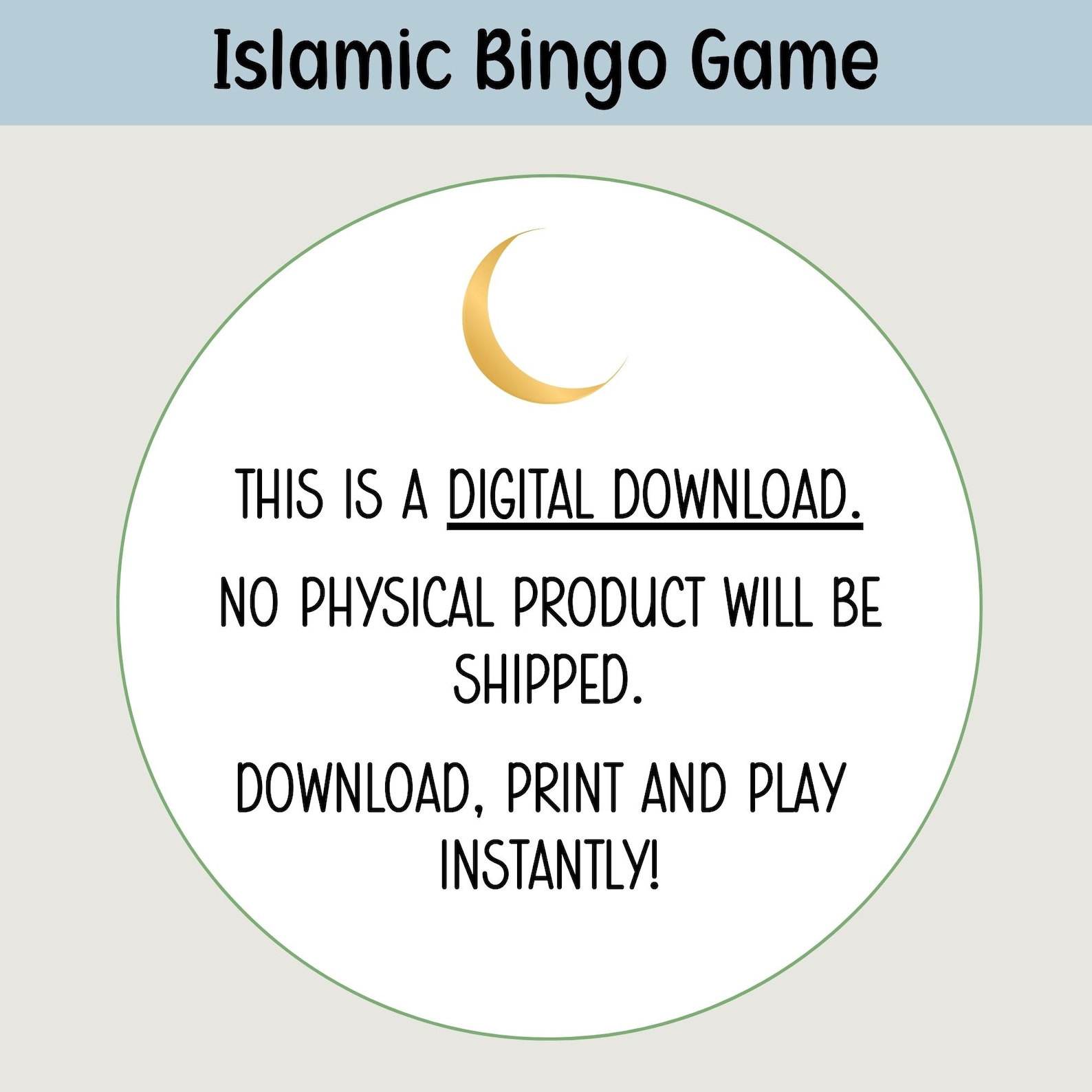 Islamic Bingo Cards Printable Homeschool Islam Activity Kids and Adult ...