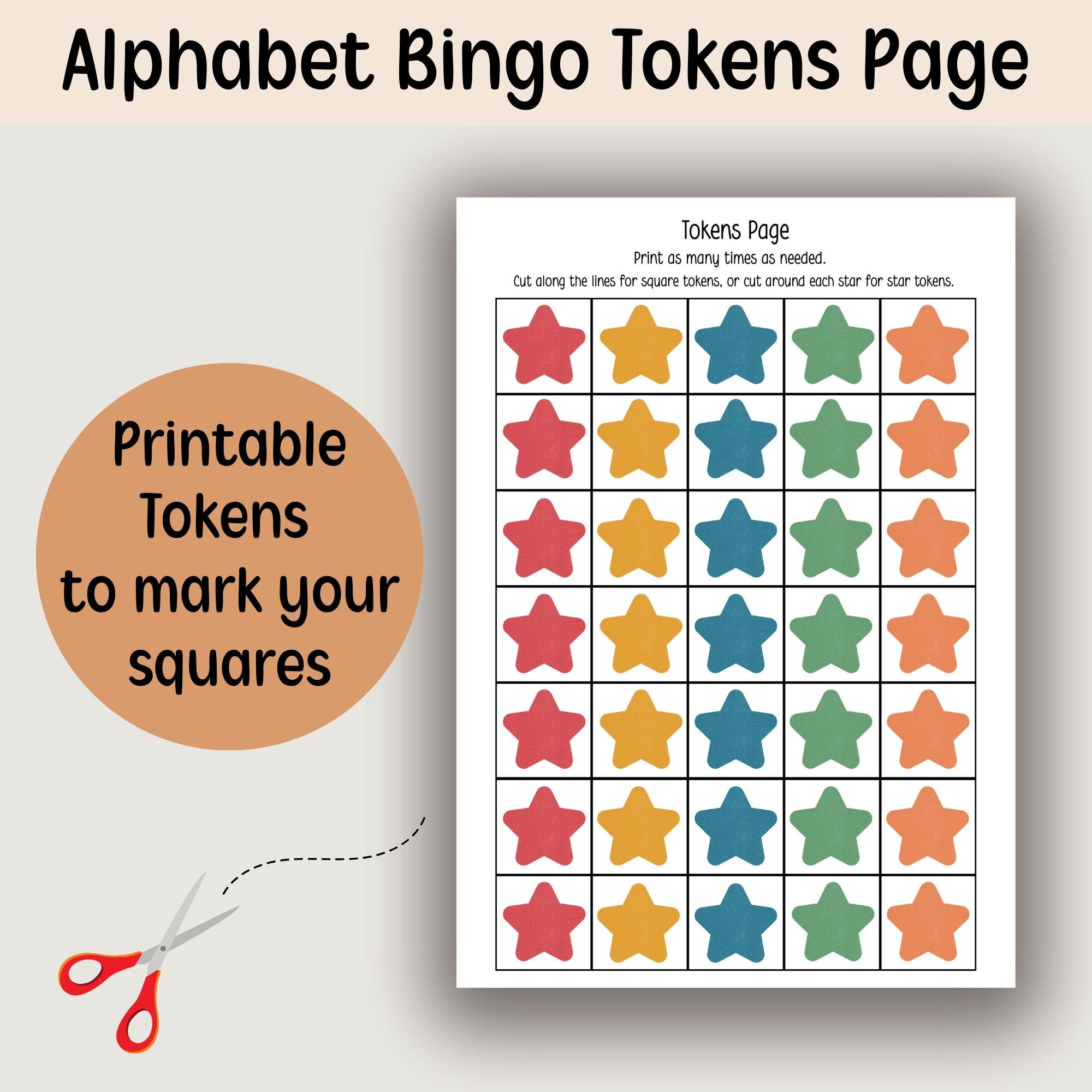 Alphabet Bingo Cards Printable ABC Bingo Alphabet Game Kindergarten ...