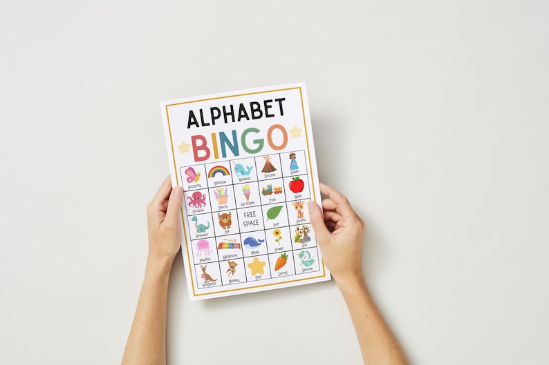 Alphabet Bingo Cards Printable ABC Bingo Alphabet Game Kindergarten ...