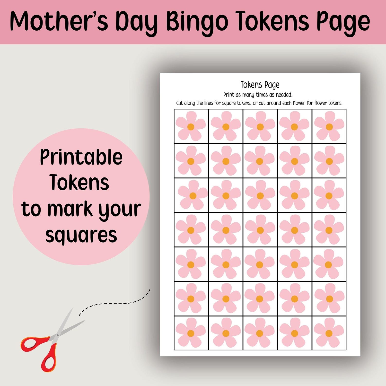 Mothers Day Bingo Cards Printable Mothers Day Activity Kids and Adult ...