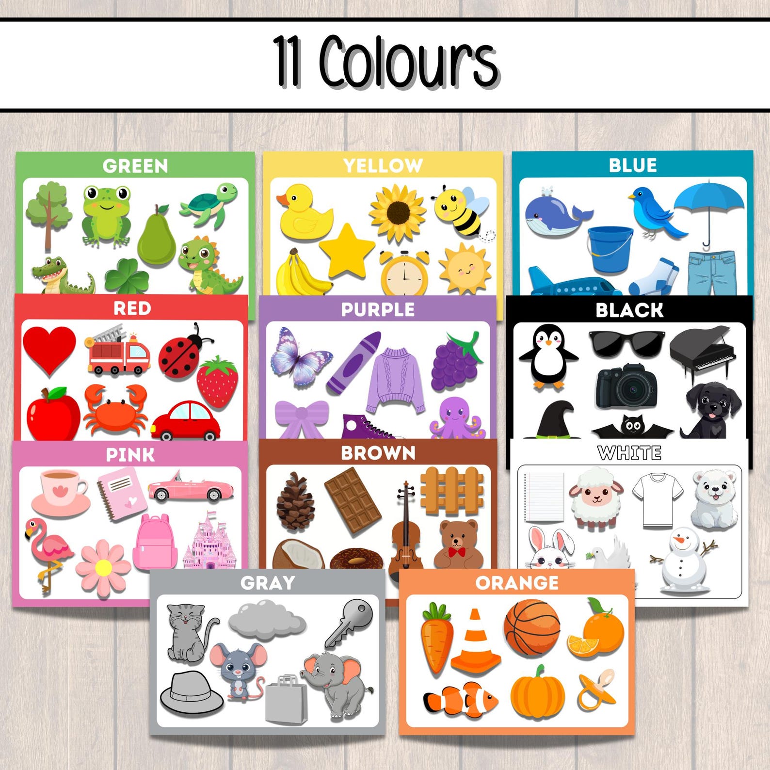 Color Sorting Activity Montessori Color Matching Learning Colors ...