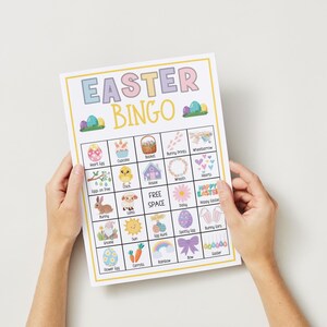 Easter Bingo Printable Homeschool Easter Activity Printable Game Easter ...