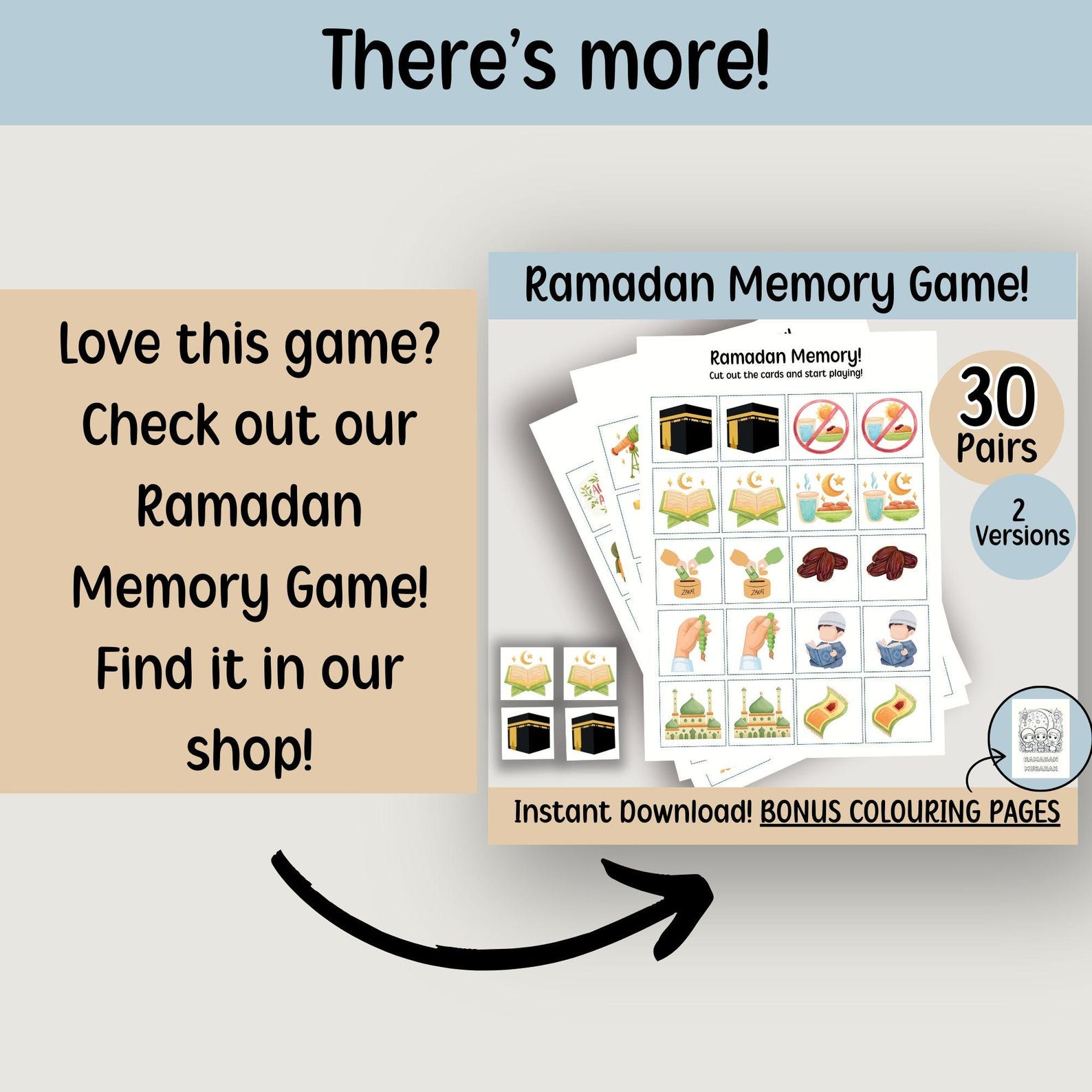 Ramadan Bingo Cards Printable Homeschool Ramadan Activity Kids and ...