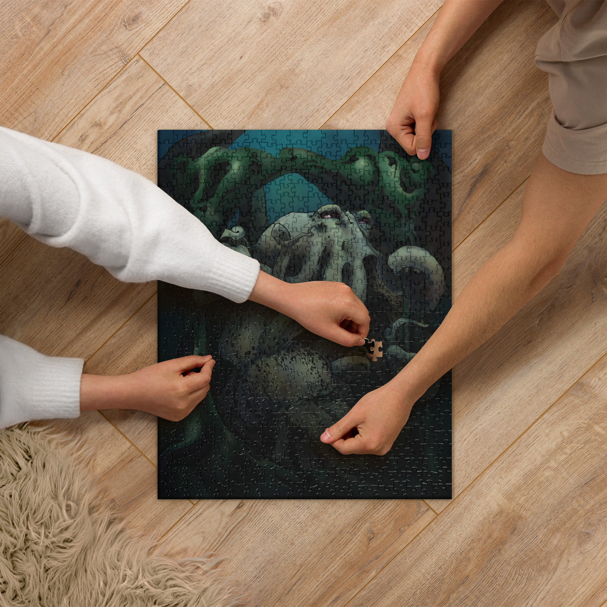 The Great Old One: Cthulhu Mythos Jigsaw Puzzle | Krakken | Occult ...
