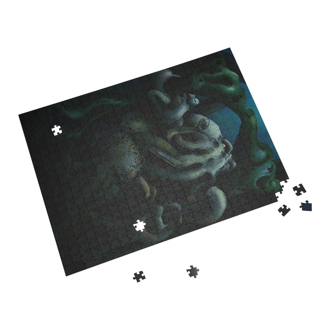 The Great Old One: Cthulhu Mythos Jigsaw Puzzle Krakken Occult Gifts HP ...