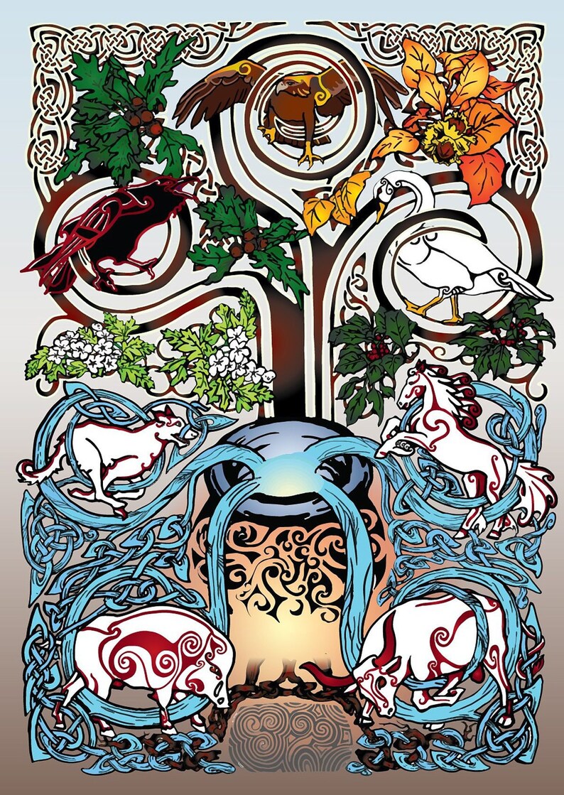 Baraja de cartas de lujo celta, cartas de nudo celta, Día de San ...