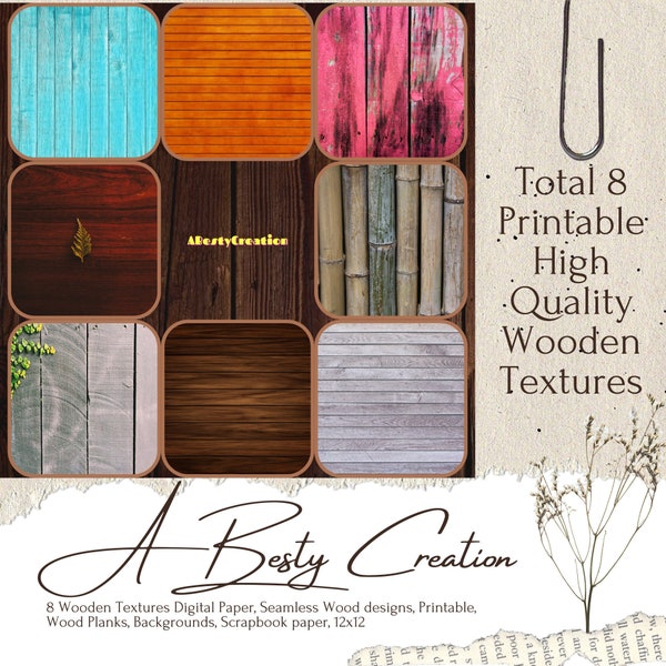 Digital Paper Wood - Etsy