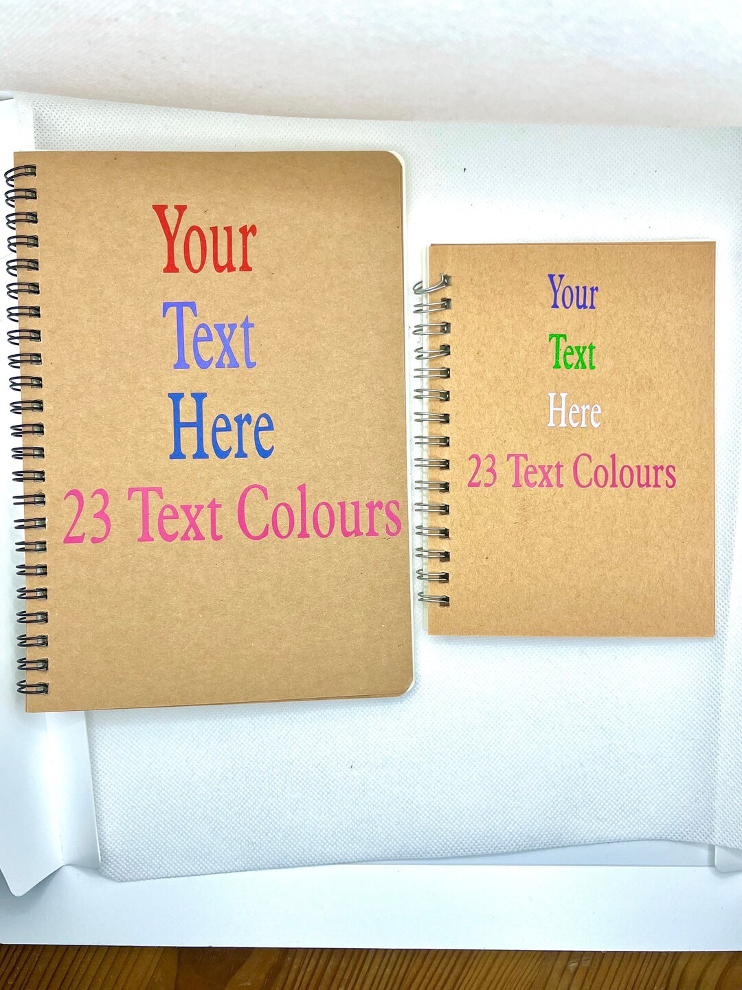 Personalised Notebooks Available in 3 Fonts & 23 Colours. Perfect Gift ...