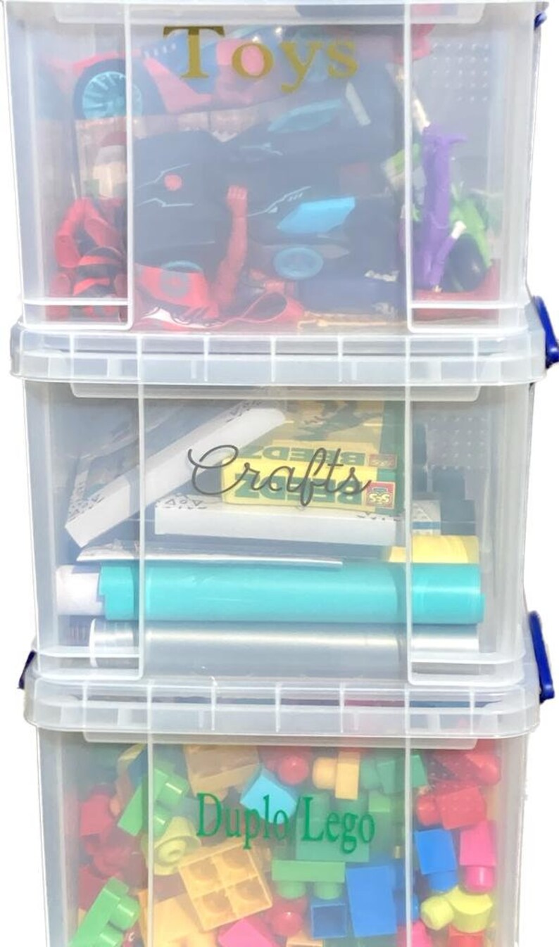 Personalised Large Storage Labels. Available in Two Fonts and 14 ...