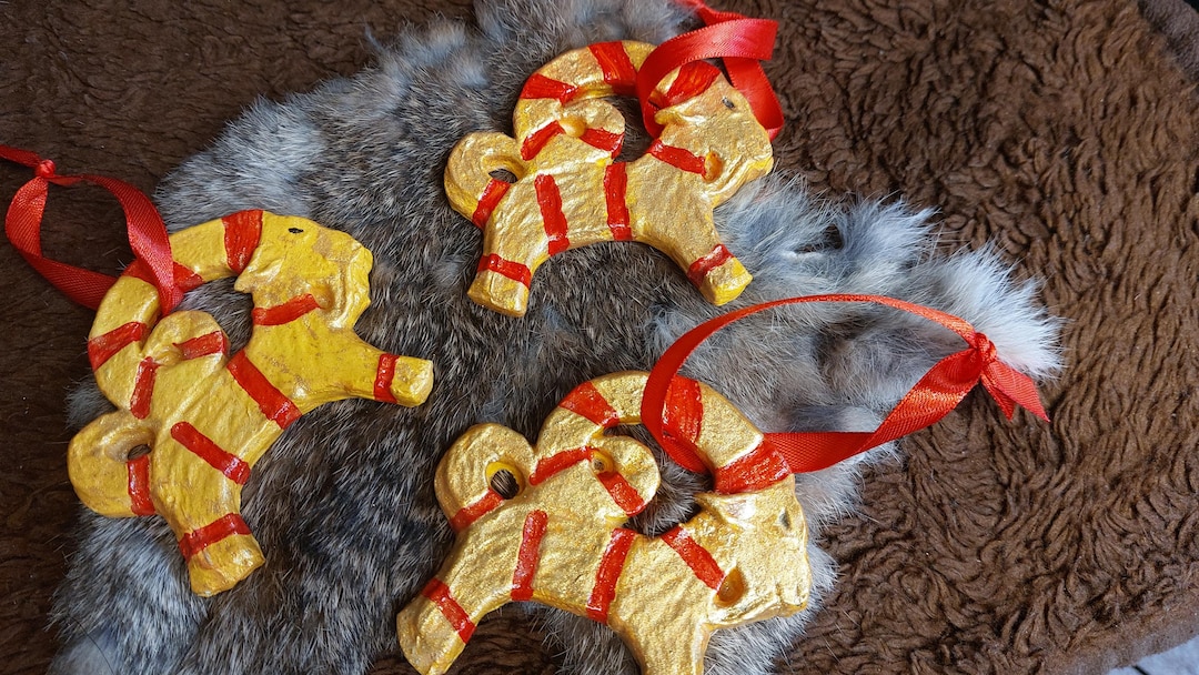 1 Christmas Yule Goat Julbock Tree Decoration Pagan Yule Swedish - Etsy UK