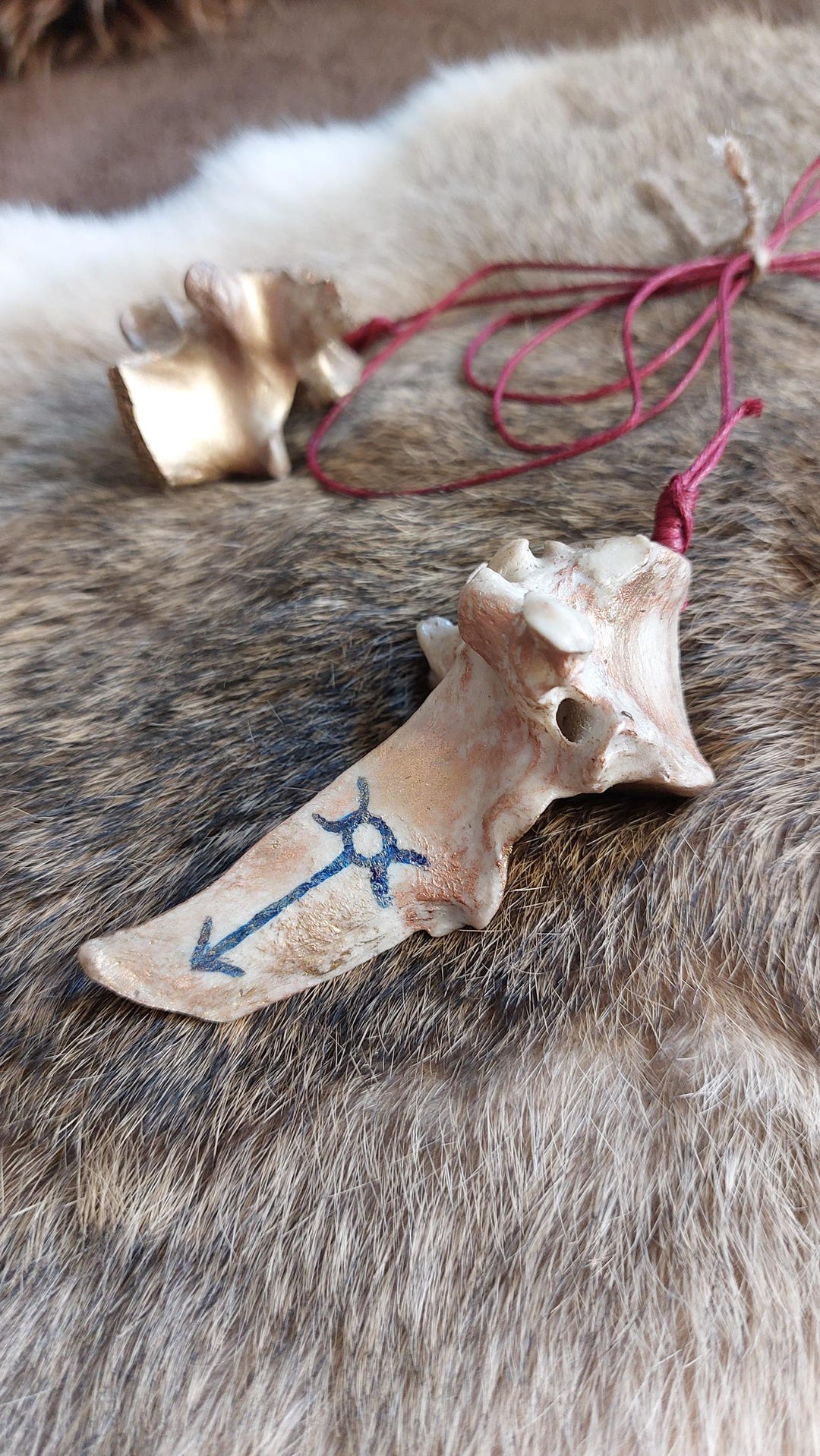 Witch Rune Bone Pendulum Dowsing - Etsy