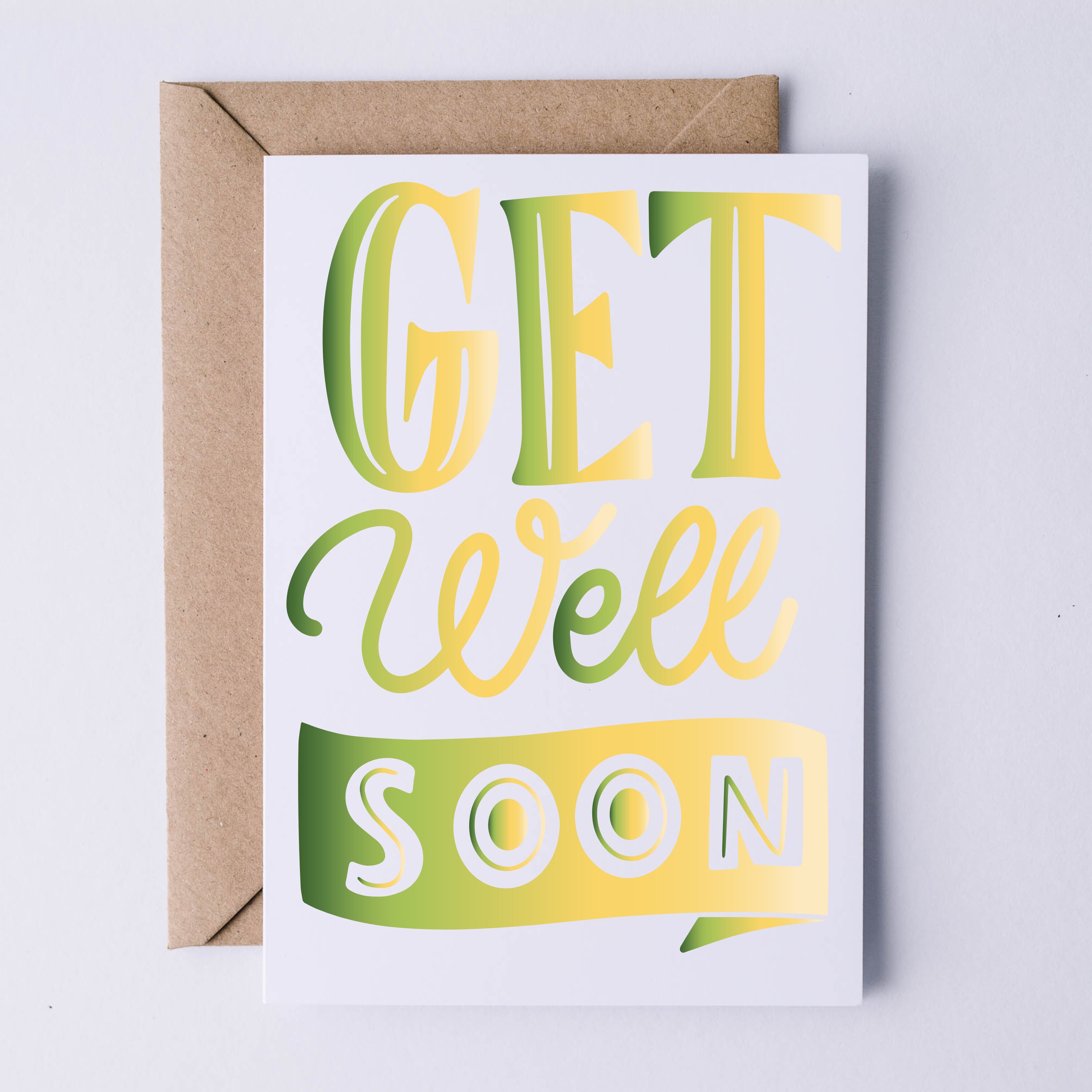 Get Well Soon Card Sympathy Greeting Heartfelt Recovery Wishes Unique ...