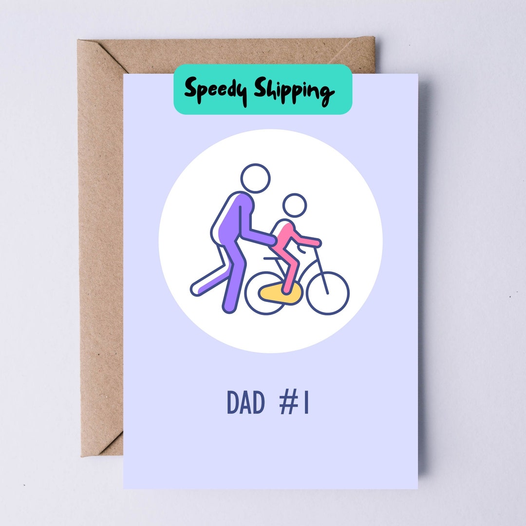 Father's Day Card | Birthday Card for Dad | Father and Child Card ...