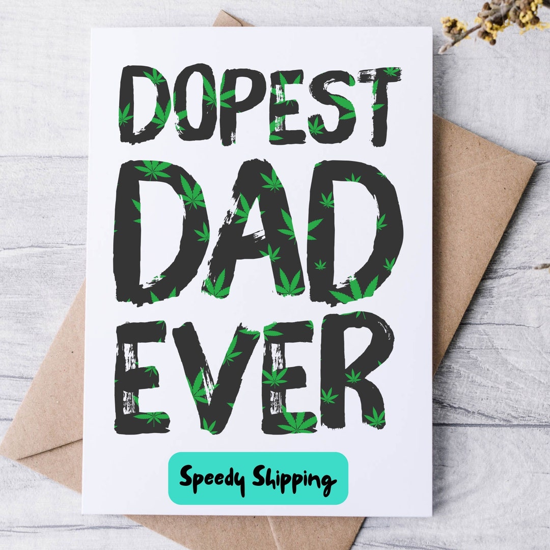 Fathers Day Card Birthday Card Dopest Dad Ever Funny Fathers Day Card ...