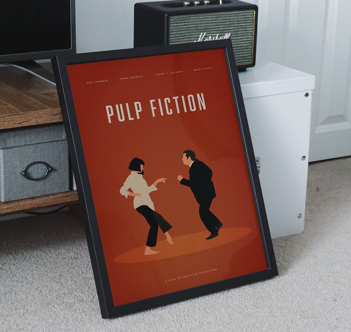 Pulp Fiction Digital Movie Poster Tarantino Films Print Digital Movie ...