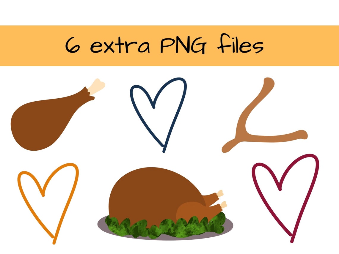 Cheeky Turkeys Clipart Bundle Thanksgiving Clip Art Fall - Etsy