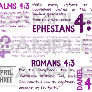 Birthday Bible Verses April 3 | Scripture Printable | Christian Wall ...