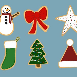 Christmas Cookies Clipart Bundle || Christmas Clip Art, Holiday ...