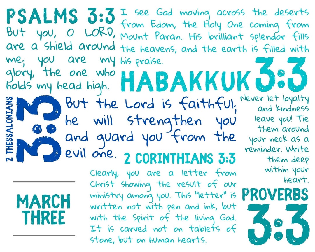 Birthday Bible Verses - March 3 || Bible Verse Printable, Christian ...