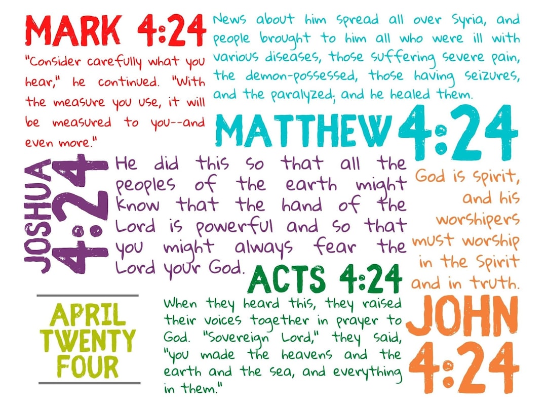 Birthday Bible Verses - April 24 || Bible Verse Printable, Christian ...