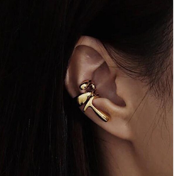 Ear Cuff Gold - Etsy