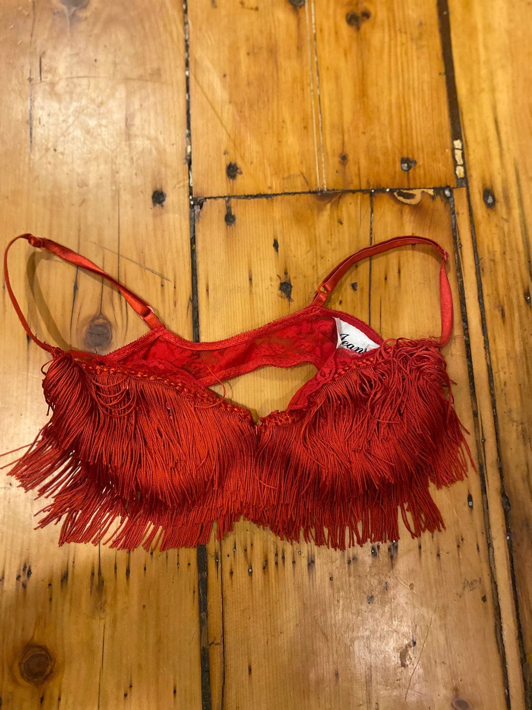 Vintage Glam Fringe Bra With Sequins Designed by Jeanette Kastenberg - Etsy