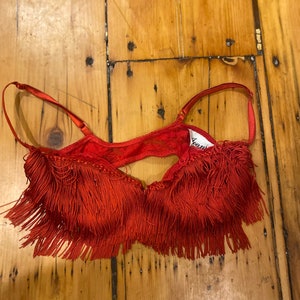 Vintage Glam Fringe Bra With Sequins Designed by Jeanette Kastenberg - Etsy