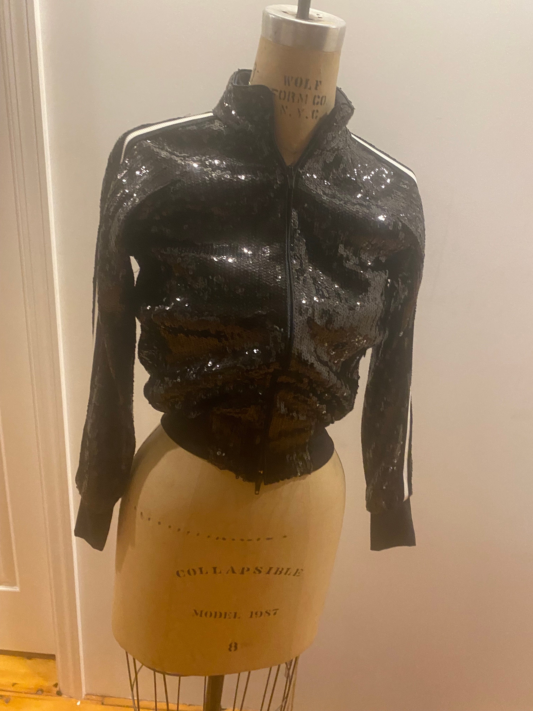 Vintage Sequin Athletic Bomber Jacket Inspired by Miro Designed by ...