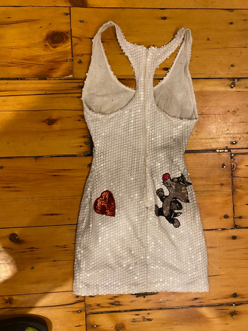 Vintage "sylvester Junior in Love "sequin Racer Back Dress Designed by ...