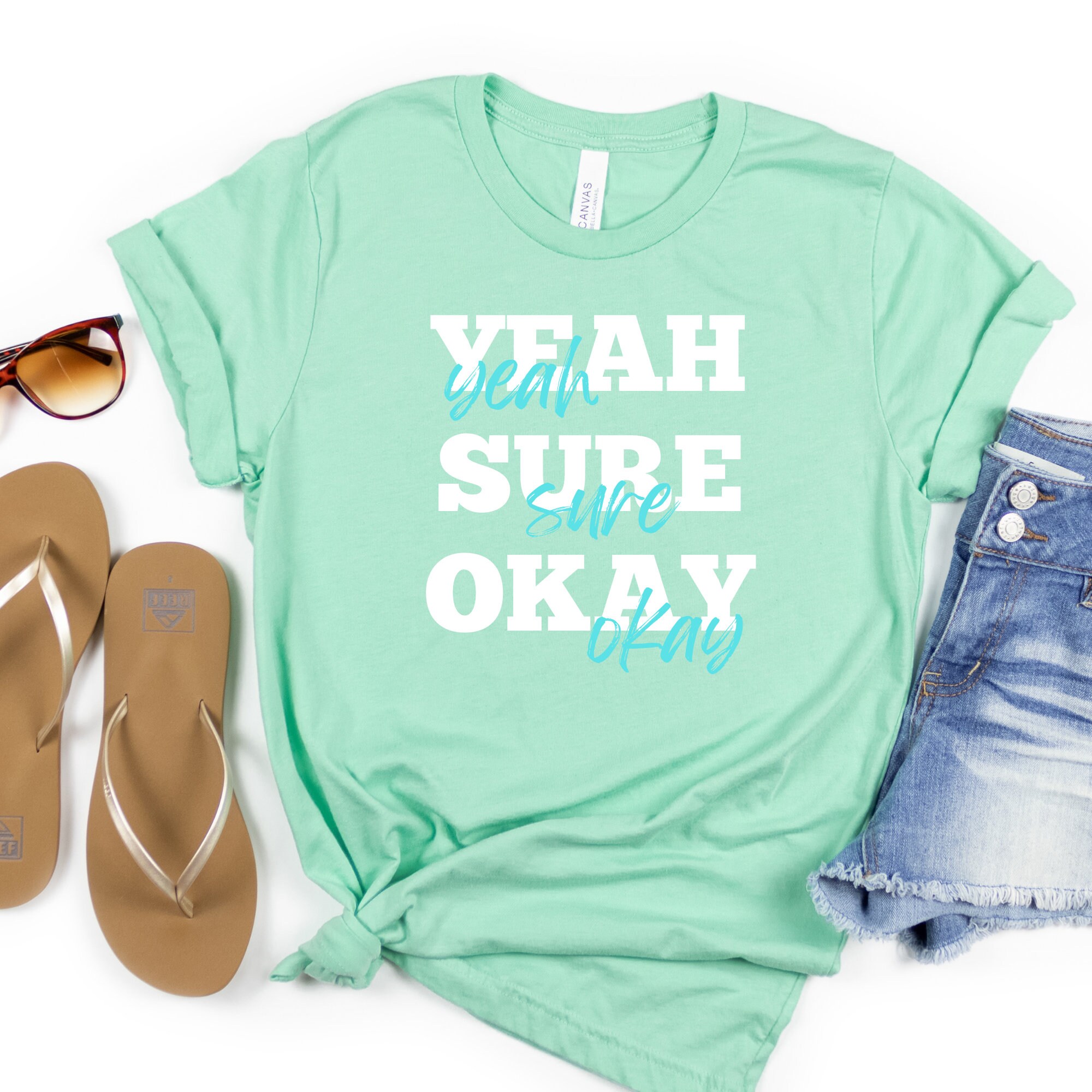 Yeah. Sure. Okay. Kelsea Ballerini Tee V-neck - Etsy