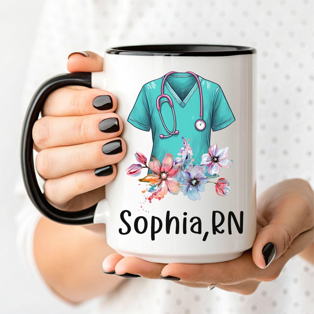 Personalized Nurse Mug, Registered Nurse Mug, Custom Nurse Gift, Nurse ...