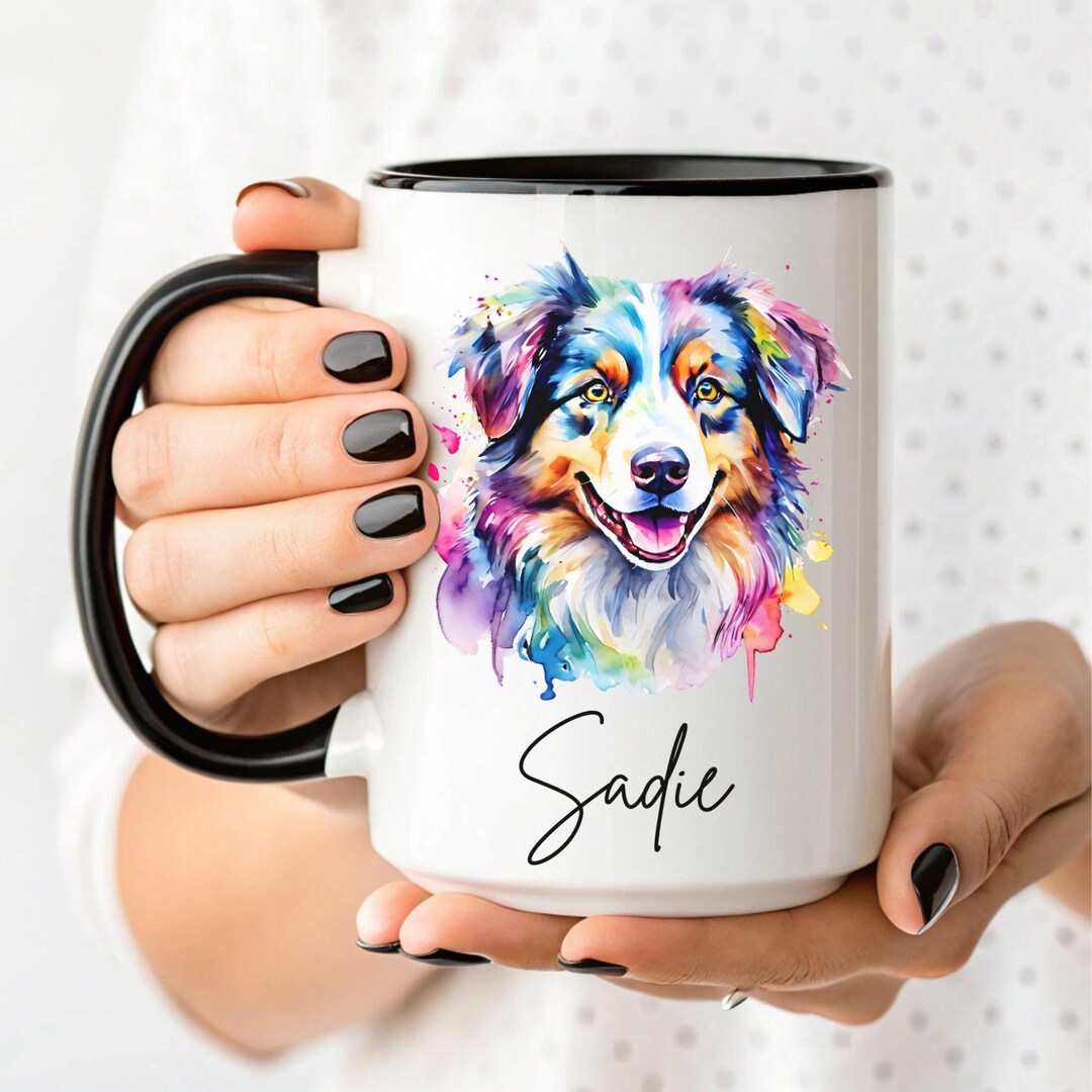 Australian Shepherd Mug, Custom Australian Shepherd Gifts, Aussie Mom ...