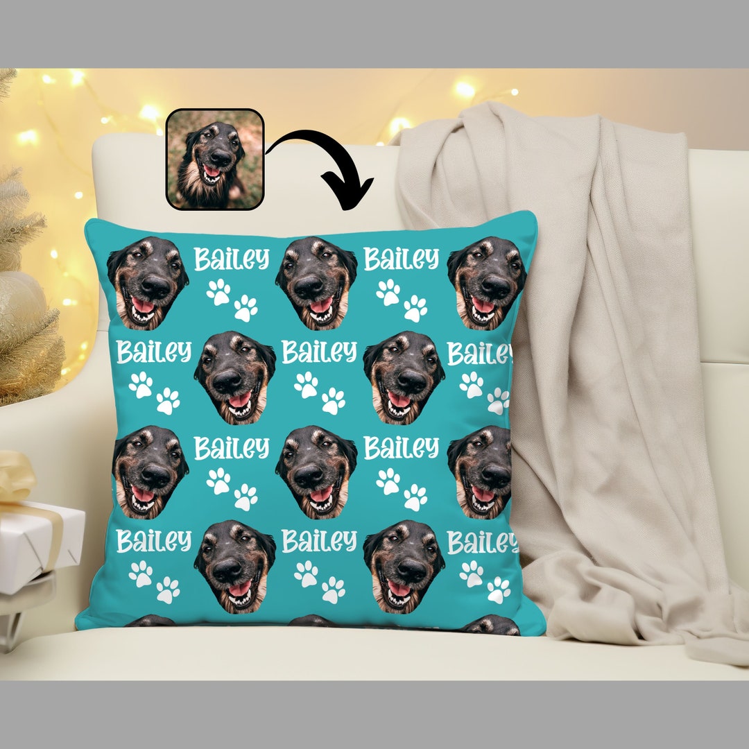 Custom Dog Pillow, Funny Dog Gift, Dog Owner Gift, Dog Lover Gift, Pet ...